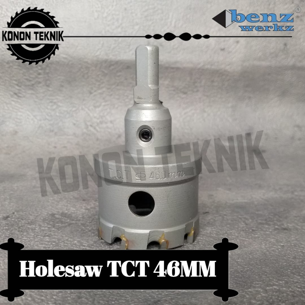 Jual Mata bor holesaw TCT 46mm - mata bor plong metal besi benz werkz ...