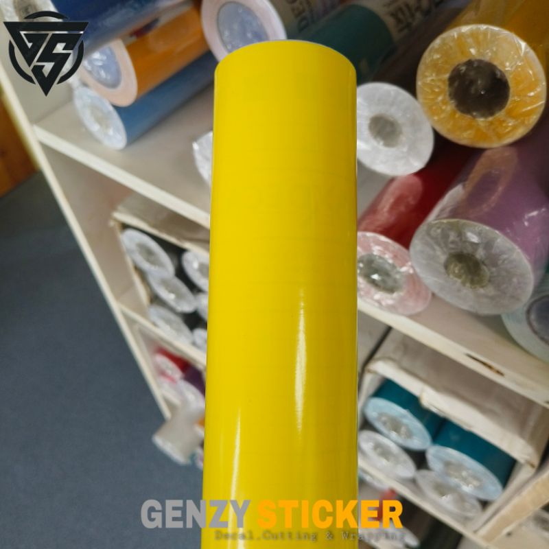 Jual stiker skotlet kuning tua glossy sticker golden yellow scotlite ...