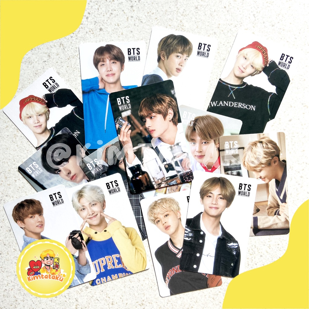 Jual BTS unofficial photocard BTS WORLD taehyung jungkook | Shopee ...