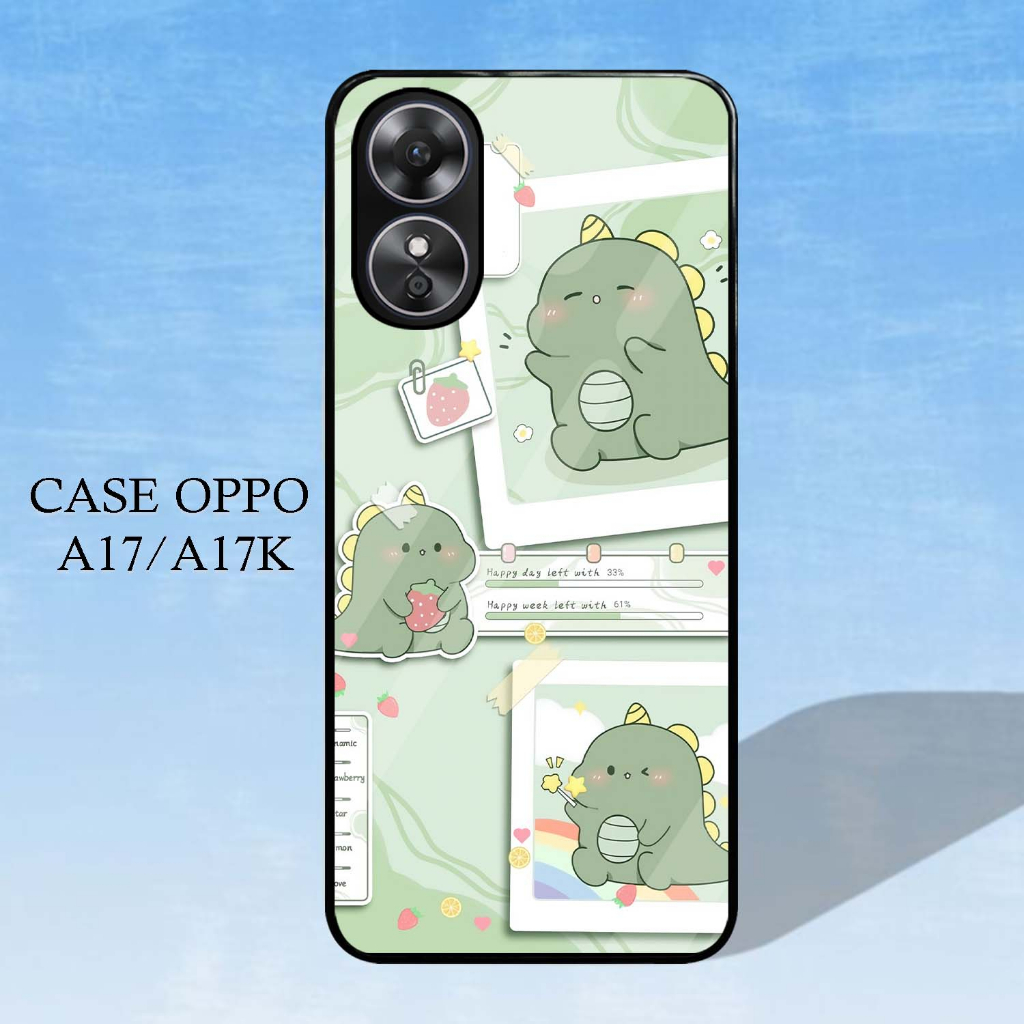 Jual Case Glossy Oppo A17 | A17K [MC05] Casing Kilau Pic HD Motif Dino ...