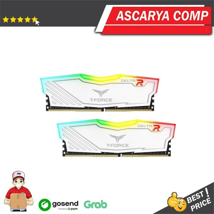 Jual Team Delta RGB White DDR4 2x16Gb (32 GB) 3200 MHz - Ram Memory ...