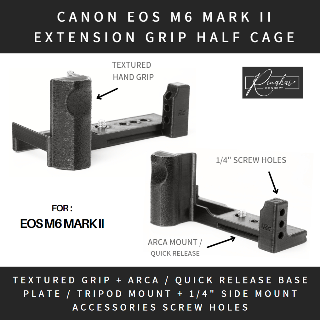 Jual Extension Grip Case Canon EOS M6 MarkII Mark2 Half Rig Cage With 1 ...