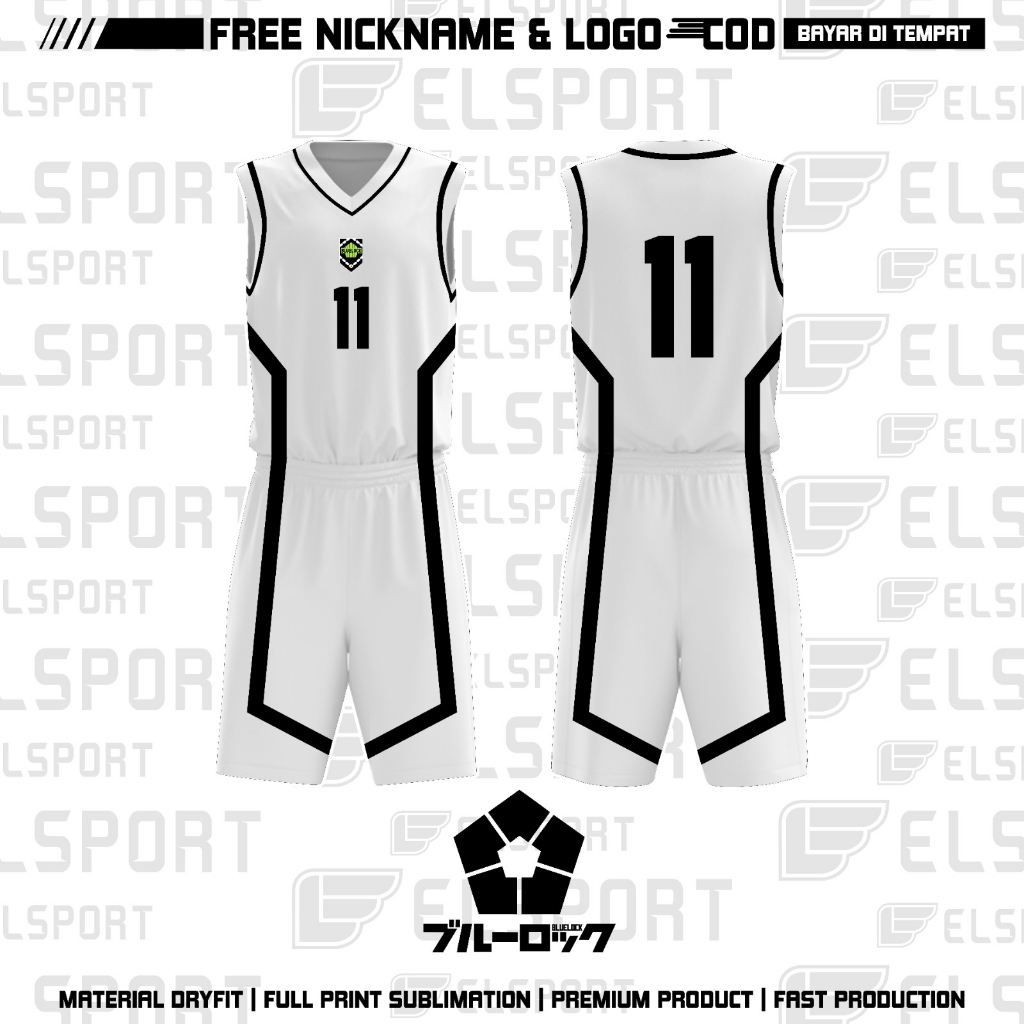 Jual Jersey Futsal & Football Costum Anime Blue Lock Team Training ...