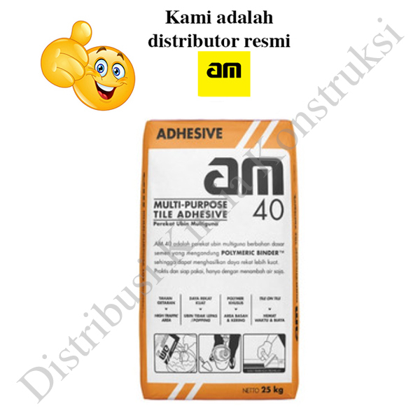 Jual AM 40 Semen Perekat Keramik Diatas Keramik / Tile on Tile 25KG ...