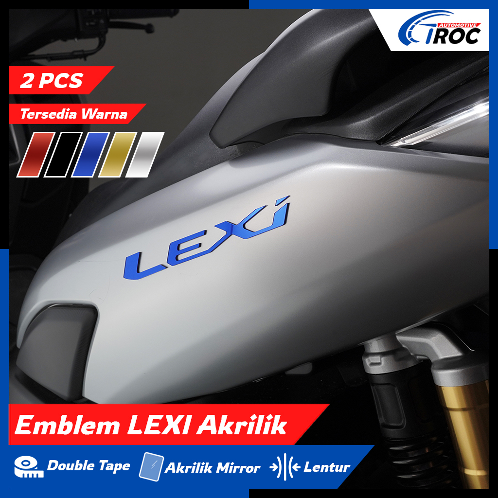 Jual 1 SET EMBLEM 3D TIMBUL MOTOR LEXI MIRRORS SERIES LOGO LEXI TIMBUL ...