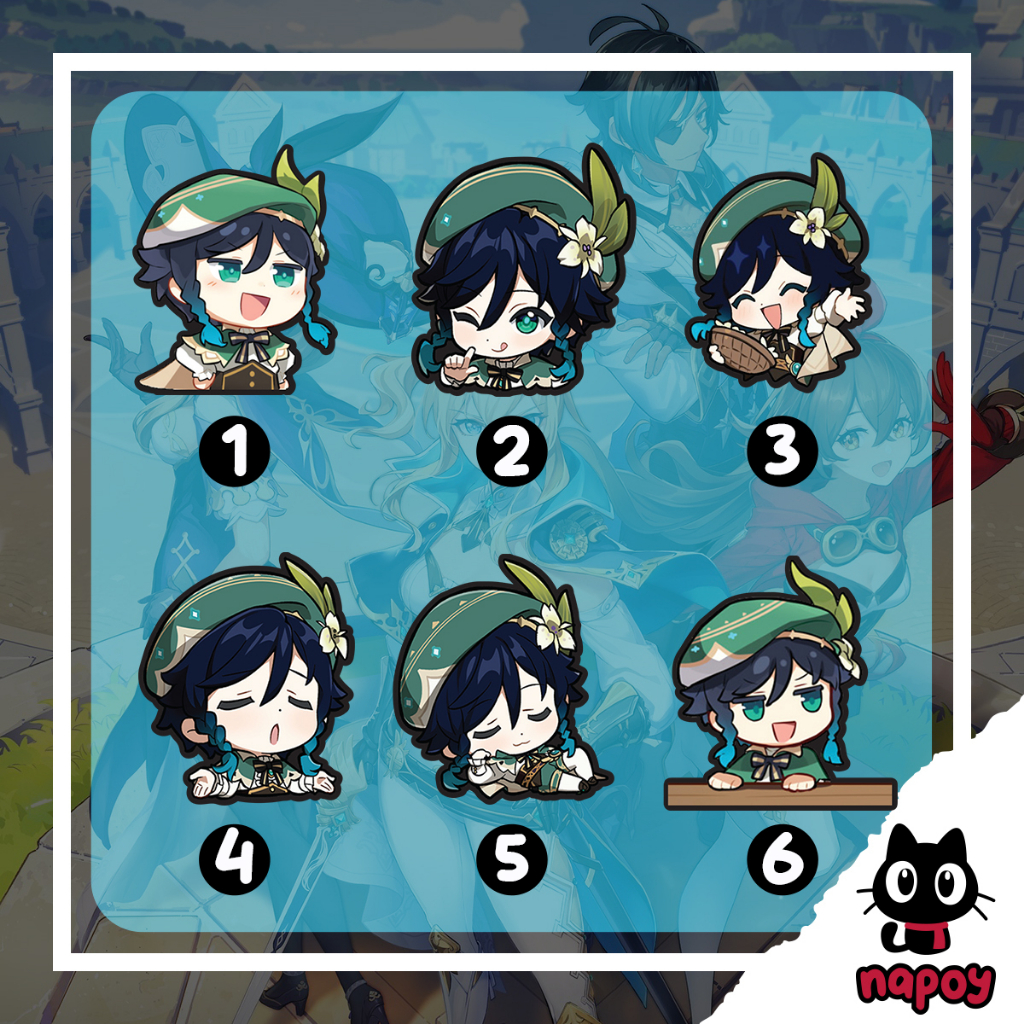 Jual Sticker Vinyl Game Anime Venti Genshin Impact | Shopee Indonesia