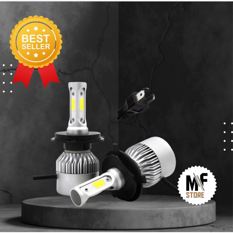 Jual (NEW LED) LAMPU MOBIL H4 3 SISI SERIES 2 (2 PCS) | Shopee Indonesia