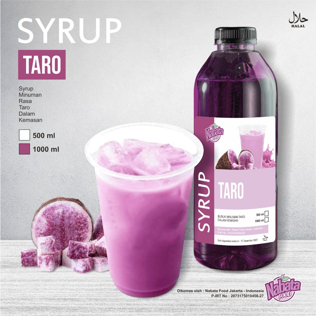 Jual Sirup Rasa Taro Nabata Food 1L | Taro Syrup Nabata Food 1000ml ...