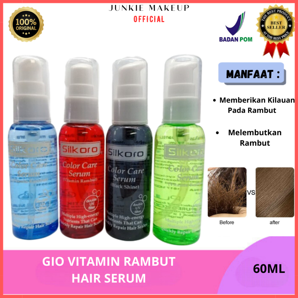 Jual Vitamin Rambut Serum Gio Colour Care Serum 60ML HALAL & BPOM ...