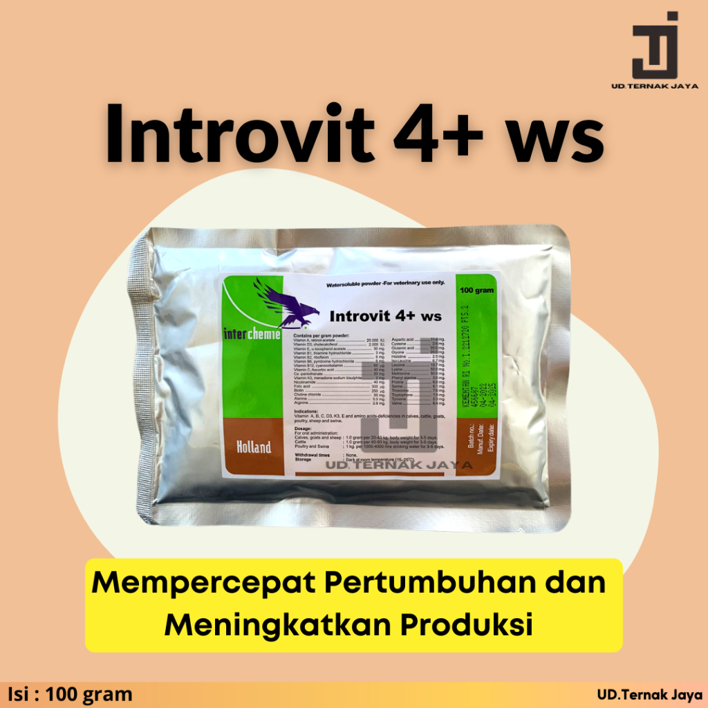 Jual Introvit 4+ WS 100 gram Mempercepat Pertumbuhan dan Meningkatkan ...