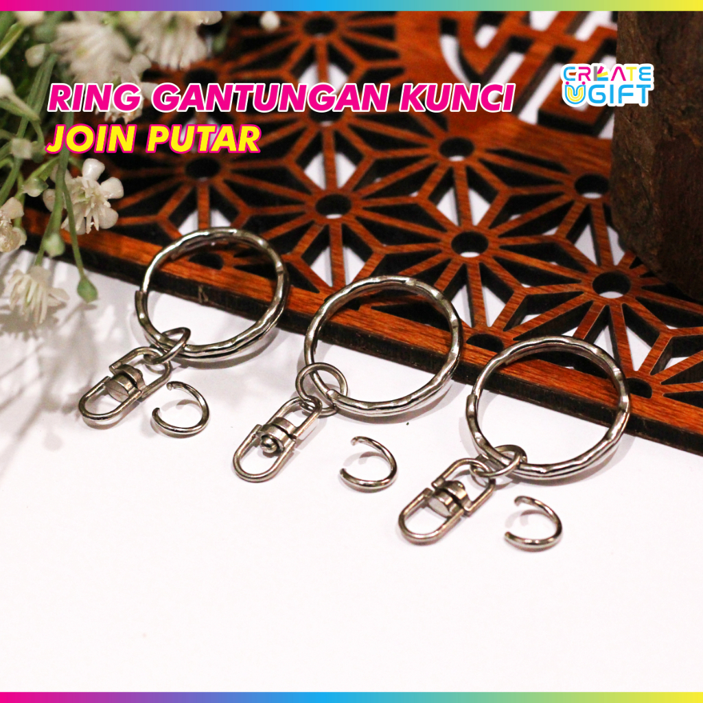 Jual ISI 10 PCS RING GANTUNGAN KUNCI JOIN PUTAR | Shopee Indonesia