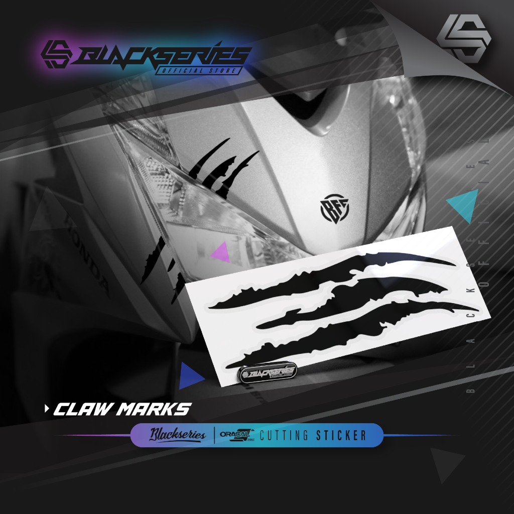 Jual Cutting Sticker Claw Marks | Stiker Cakar | Shopee Indonesia