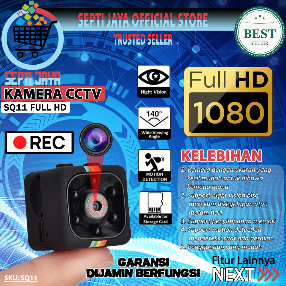 Jual Sq11 Mini Camera Cam Sensor Night Vision Camcorder Recorder Motion ...
