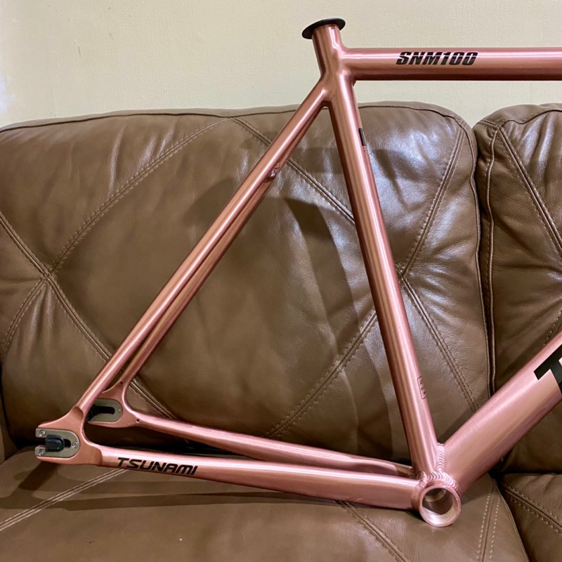 Jual Frameset Sepeda Fixie Tsunami SNM100 Warna Rose Gold | Shopee ...