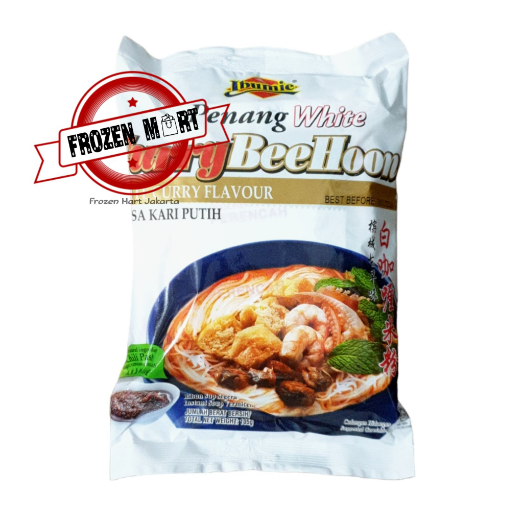Jual IBUMIE Penang White Curry BeeHoon / Rice Vermicelli / Bihun Kari ...