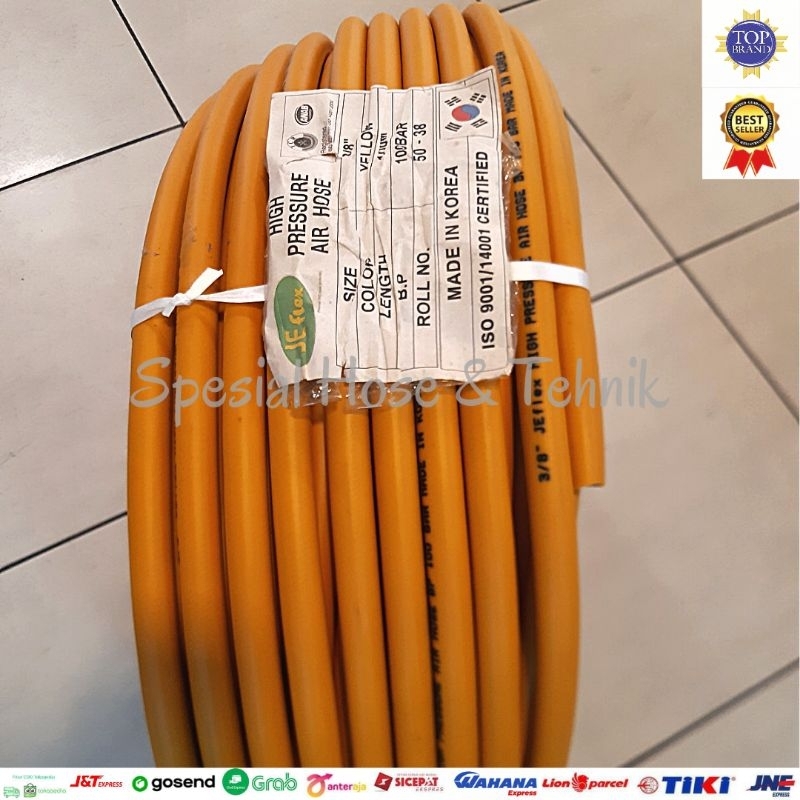 Jual SELANG ANGIN JEFLEX 3/8 INCH HIGH PRESSURE BP 100 BAR MADE IN ...