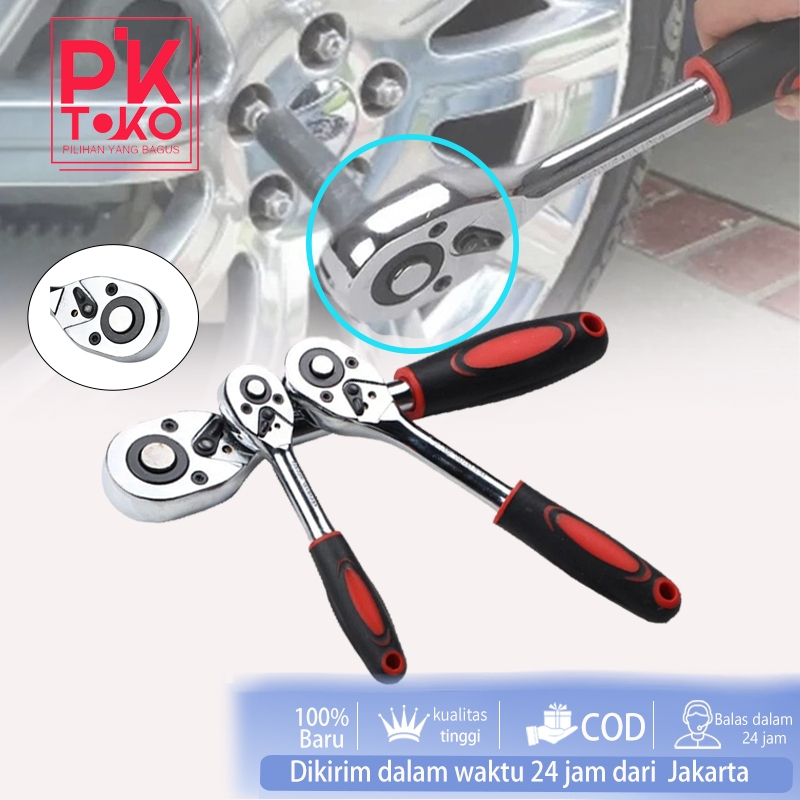 Jual Socket Wrench Otomatis Ratchet Wrench Gagang Ratchet Mata Kunci ...