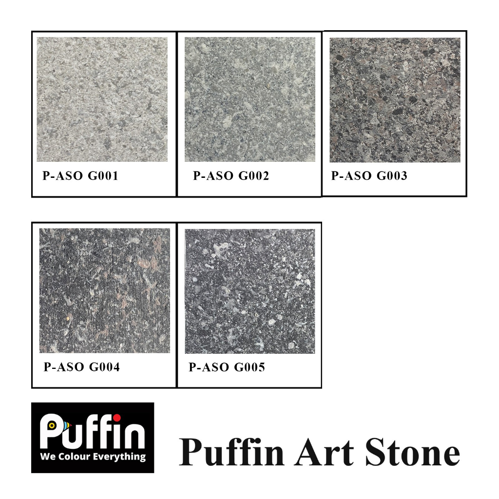 Jual Cat Texture Puffin Art Stone cat tembok Texture Batu Alam Natural ...
