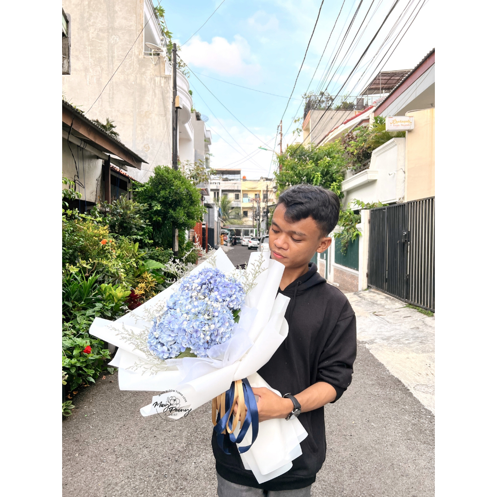 Jual FRESH HYDRANGEA BOUQUET - Buket Bunga Asli Buket Segar Buket ...
