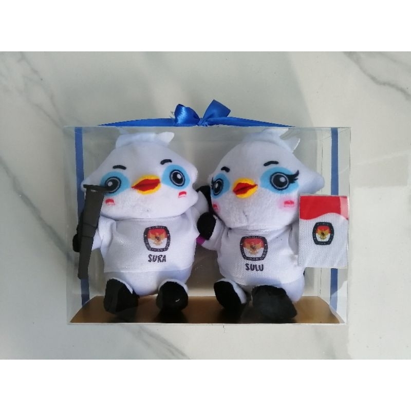 Jual Boneka Maskot Pemilu Sura Sulu Boneka KPU Sepasang | Shopee Indonesia
