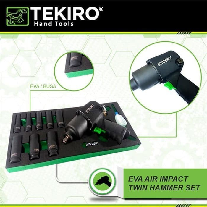 Jual EVA 1/2” AIR IMPACT TWIN HAMMER SET PEMBUKA BAUT ANGIN 12 PCS ...