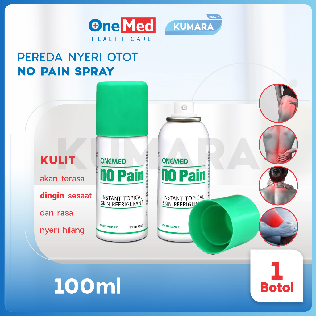 Jual ONEMED - No Pain Spray / Spray Penghilang Nyeri Otot | Shopee ...