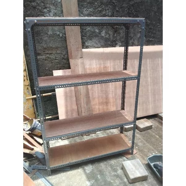 Jual Rak Besi Siku Berlubang Serbaguna 3 tingkat Besi Tebal | Triplek ...