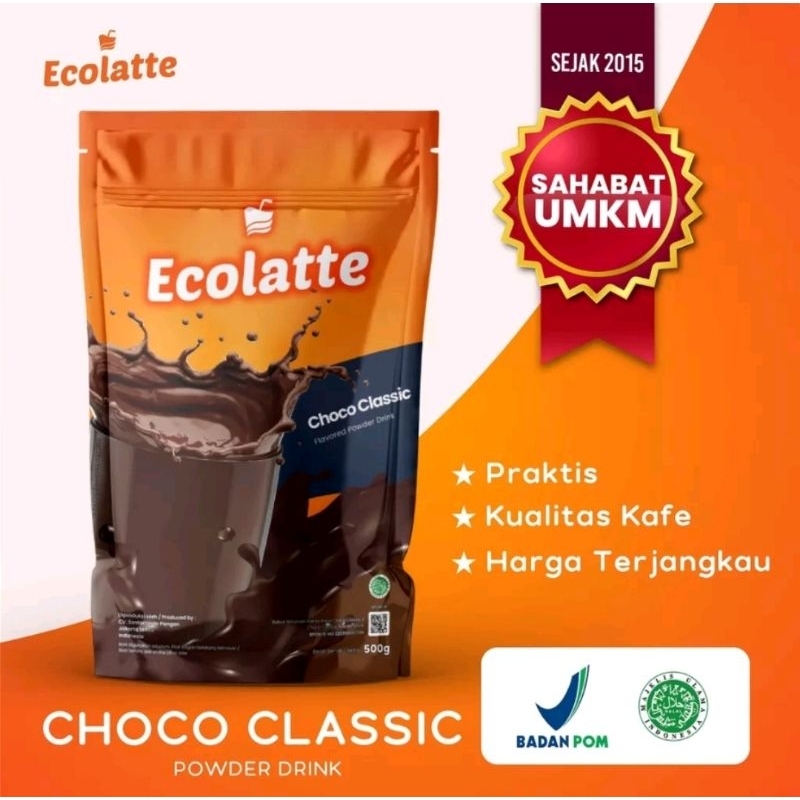 Jual ECOLATTE CHOCO CLASSIC 1kg | Shopee Indonesia