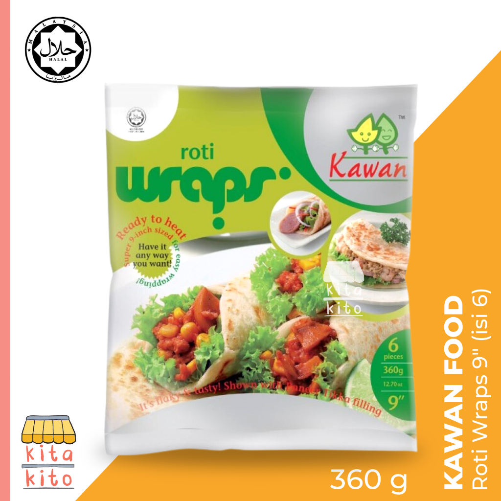 Jual KAWAN FOOD Roti Wrap isi 6 lembar | Shopee Indonesia