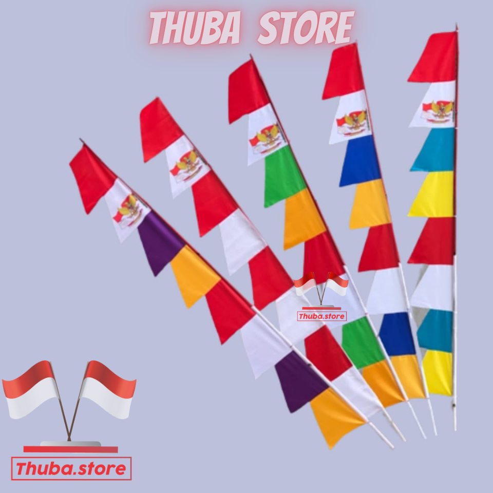 Jual Bendera Merah Putih Motif Umbul Umbul Geraji 8 Gelombang Termurah | Shopee Indonesia