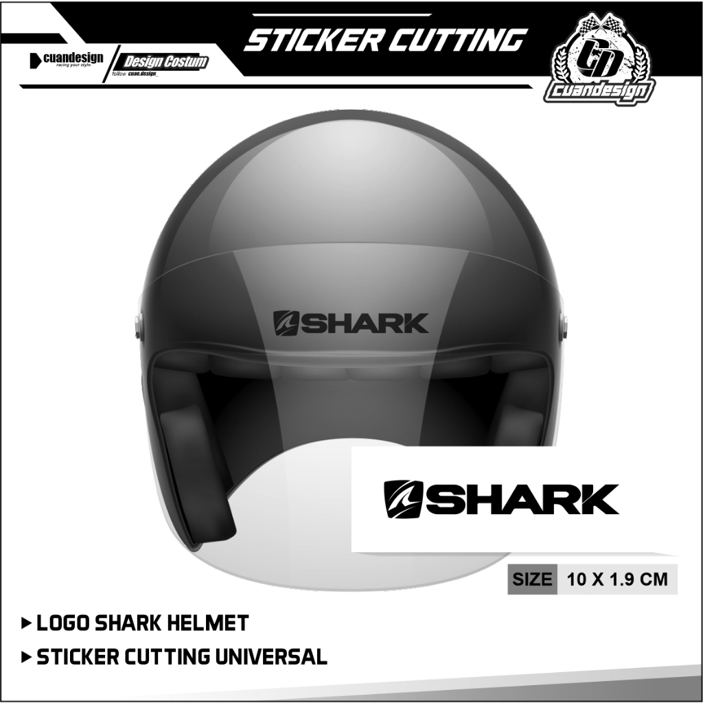 Jual STIKER HELM SHARK CUTTING STICKER STIKER HELM MOTOR CUSTOM | BAHAN ...