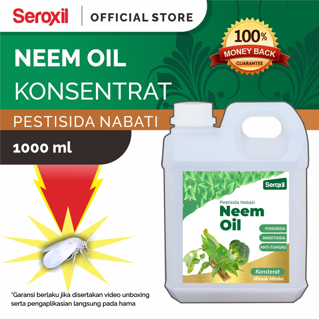 Jual Neem Oil Pestisida Organik / Minyak Mimba Insektisida 1 Liter ...