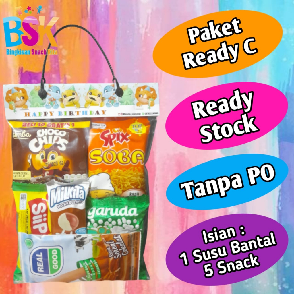 Jual Paket Ulang Tahun/ Paket Snack Ulang Tahun Anak/ Bingkisan ...