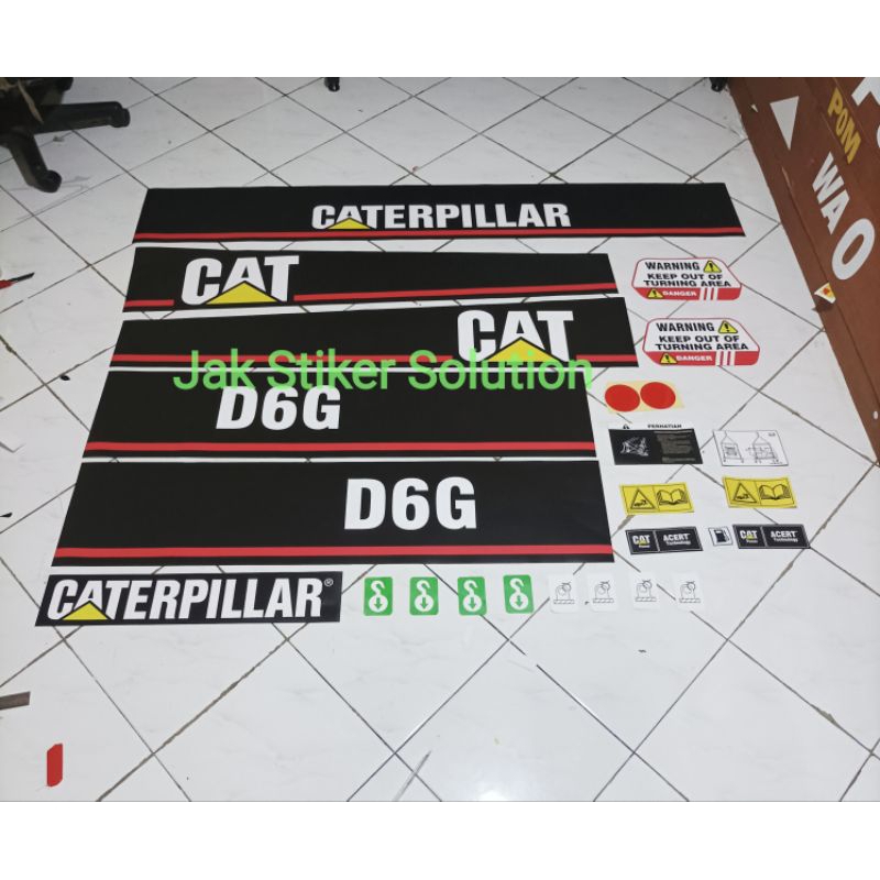 Jual Stiker Dozer Caterpillar Cat D6G Sticker Alat Berat | Shopee Indonesia