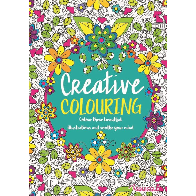 Jual [Squiggle] UK Creative Adult Colouring Book (Buku Mewarnai Dewasa ...