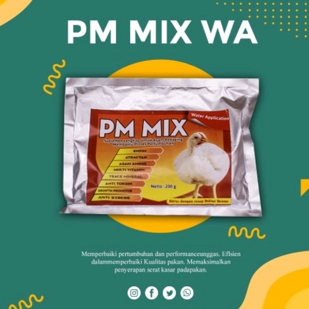 Jual PM Mix wa-Premix Water Aplication Ayam Broiler Pedaging | Shopee ...