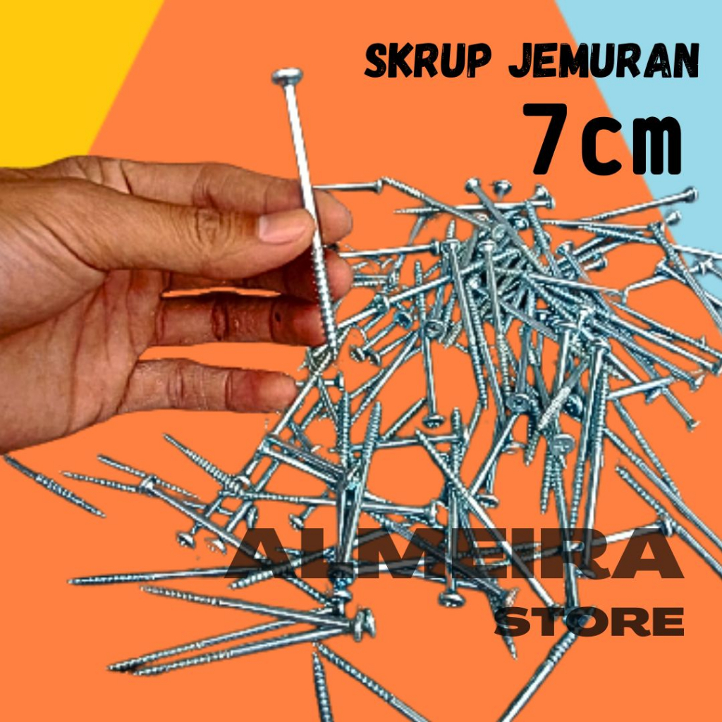Jual Baut cacing/sekrup jemuran 7cm | Shopee Indonesia