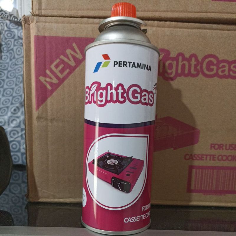 Jual gas kaleng portable kosong bright gas | Shopee Indonesia