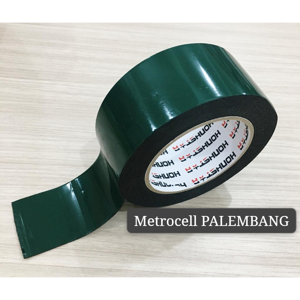 Jual HONHSTAR DOUBLE TAPE FOAM HIJAU UKURAN 5MM/12MM/25MM/48MM 5METER ...