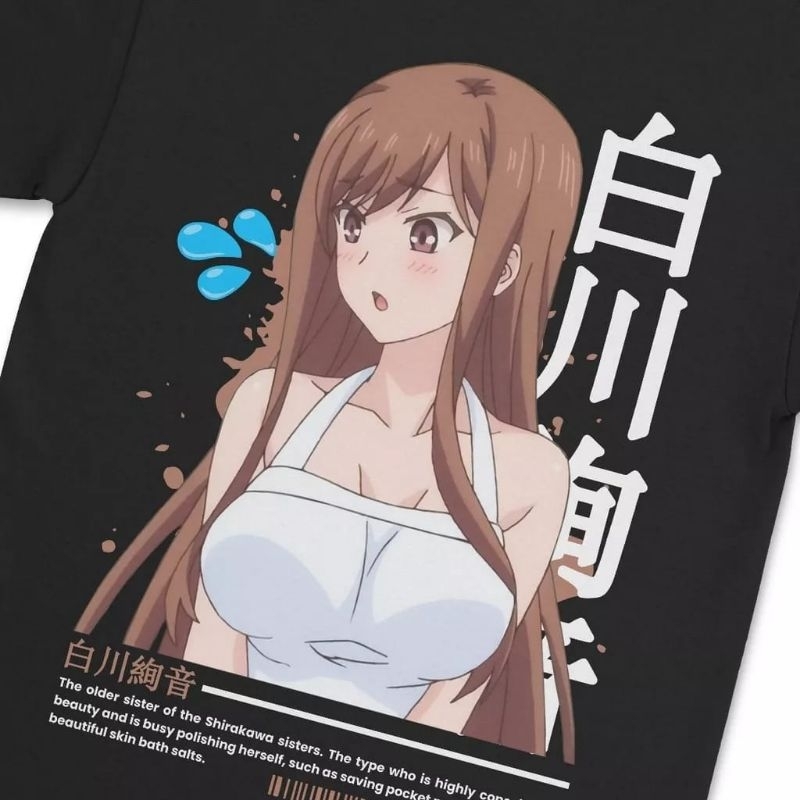 Jual Kaos Anime Overflow Shirakawa Ayane Kaos Pria Kaos Distro
