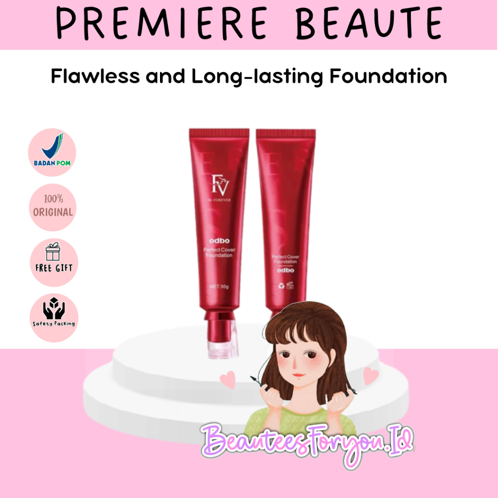 Jual [ BPOM ] Premiere Beaute X OdBo FV Original Cover Foundation 30g | Foundation Viral ...