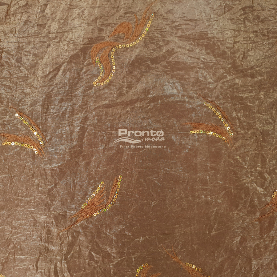 Jual Shimmer Embroidery Golden Brown Payet Motif Abstrak | Shopee Indonesia