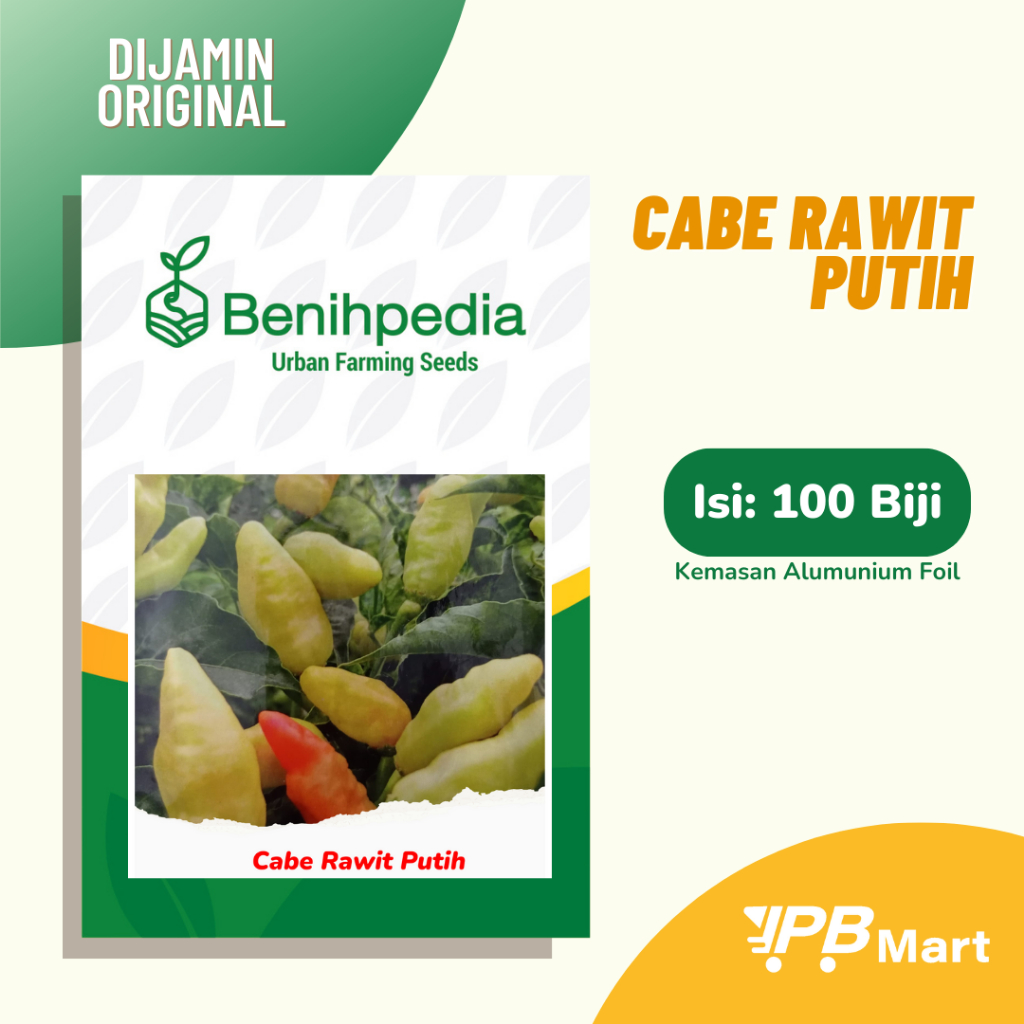 Jual [+100 biji] Benih Cabe Cabai Rawit Putih (Merah, Besar, Jablai ...