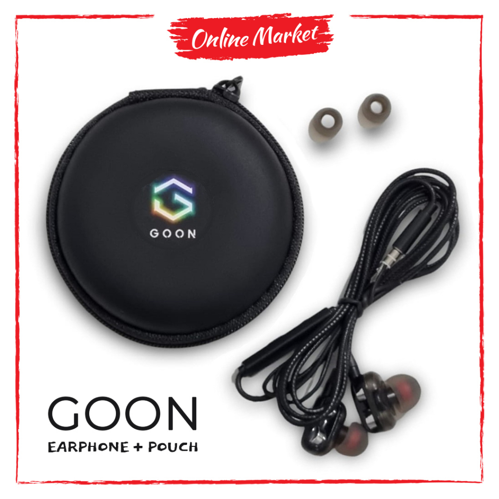 Jual GOON Original Earphone In-Ear Stereo 4D Super Bass dengan Mic ...