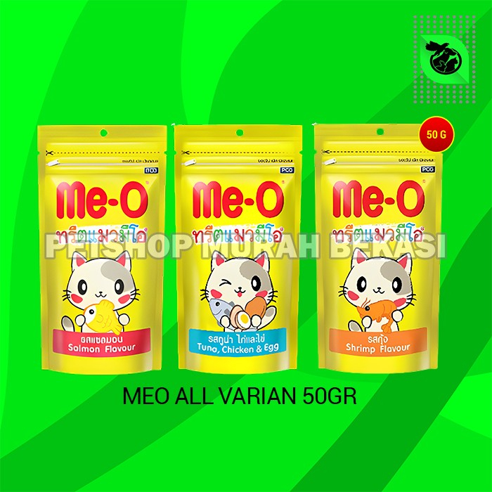 Jual Snack Makanan Kucing Cat treat Meo Dry Food 50 Gram | Shopee Indonesia