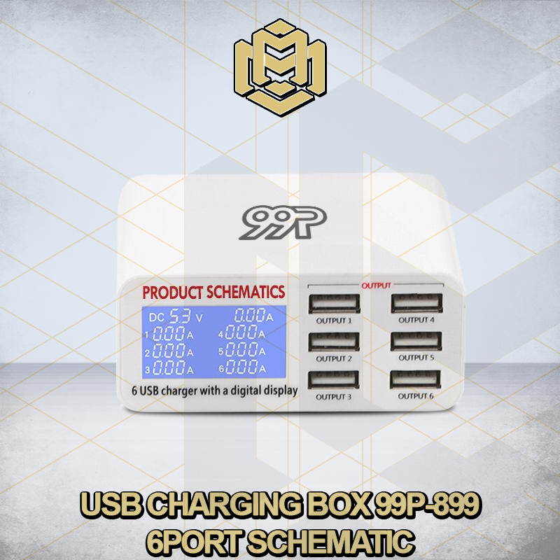 Jual Terlaris Usb Schematic 6 Port 99P-899 / Adaptor Smart Charger 99P ...