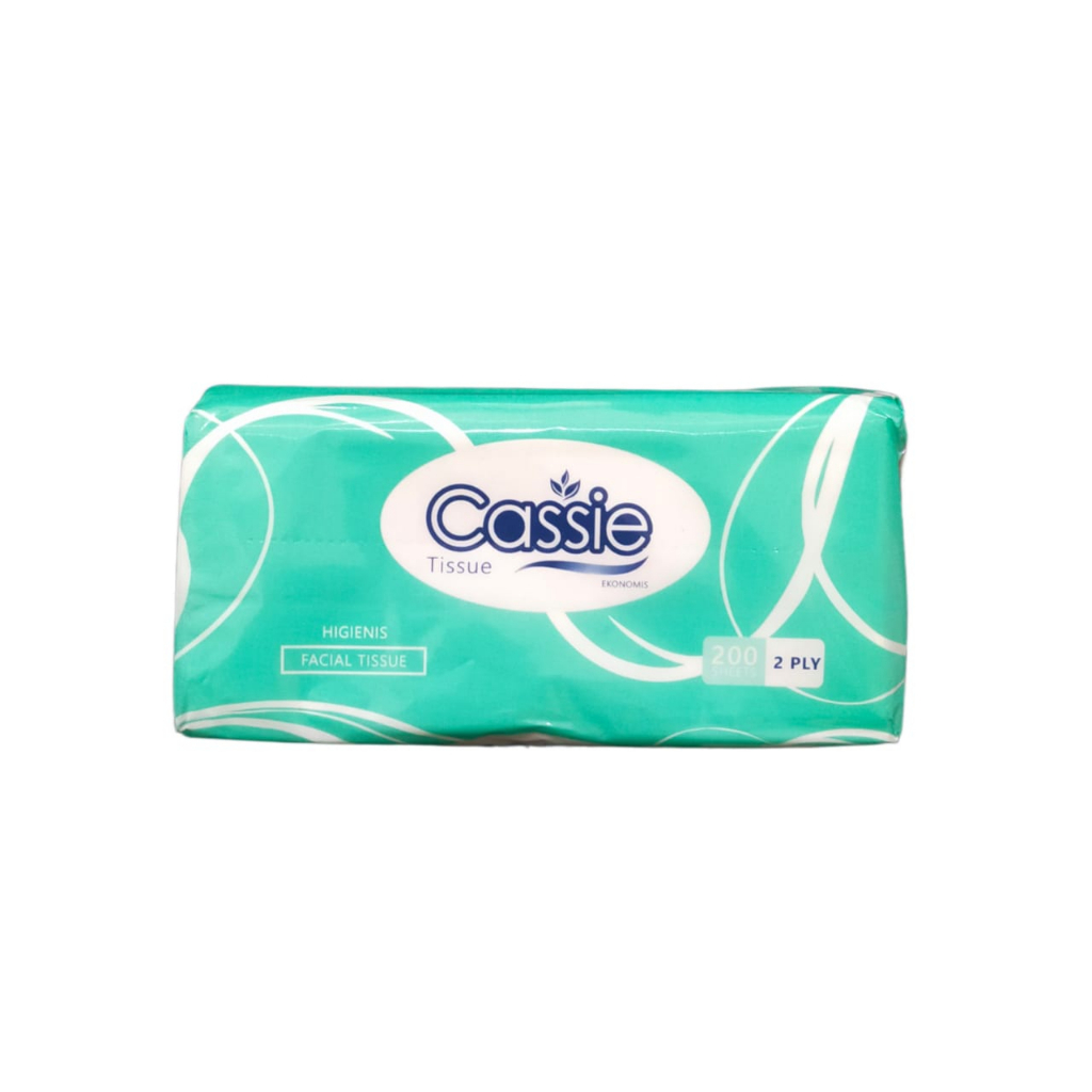 Jual Tisu Tissue Cassie Facial Tissue 200 Sheets 2 ply Premium Quality ...
