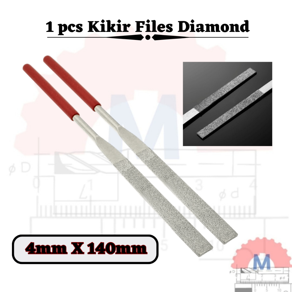 Jual Files diamond mini kikir diamond 4x140mm | Shopee Indonesia