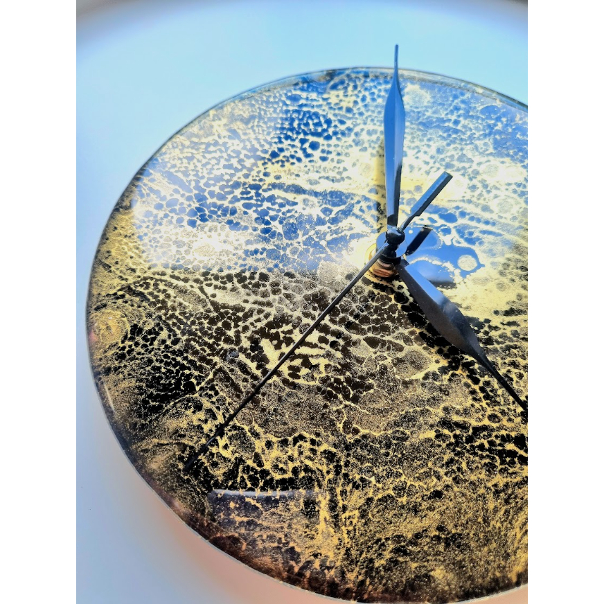 Jual Golden Tiger / Resin Art Wall Clock / Jam Dinding Resin / Ready ...