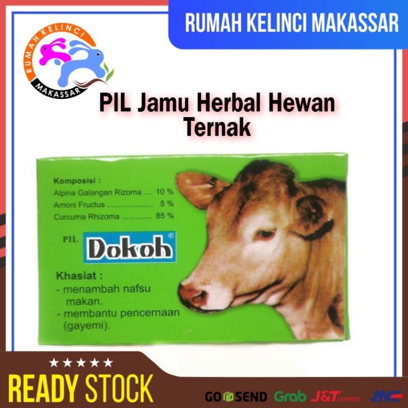 Jual DOKOH JAMU HERBAL PIL vitamin nafsu makan kambing sapi kerbau ...